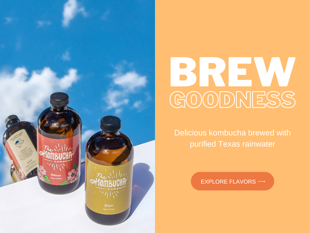 The Kombucha Company | Crafted with Texas Rainwater